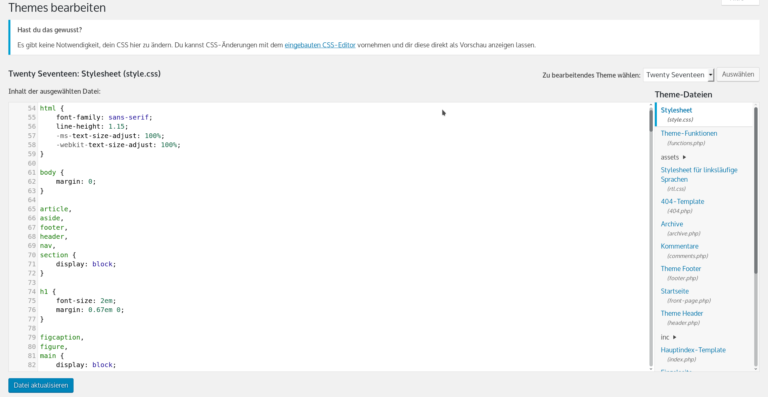 WordPress Custom CSS Styles erstellen und bearbeiten - WP Mashup